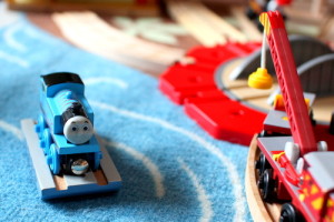 The Perfect Wooden Train Play Rug