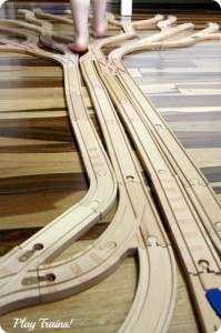 Learning About Trees with Wooden Train Tracks