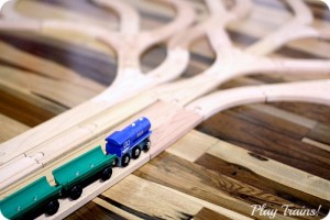 Learning About Trees with Wooden Train Tracks