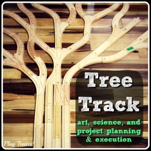 Learning About Trees with Wooden Train Tracks