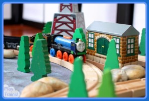 Recycled Track Platform: DIY Project for Wooden Train Layouts