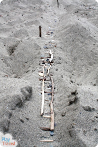 Sand Tracks: Train Beach Activity Inspired by Peter's Railway
