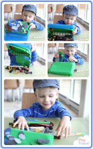 Portable Small World: Pretend Model Train Set