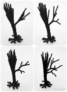 Spooky Pipe Cleaner Trees -- Halloween Craft Tutorial