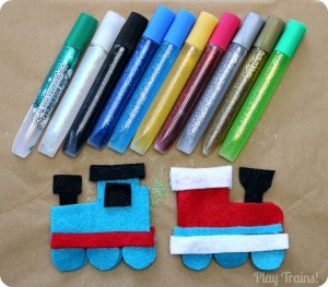 Kid-Made Felt Train Ornament