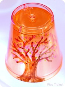 Four Seasons Tree Cups for Light Play