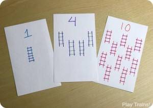 Train Track Counting Activity and Busy Bag