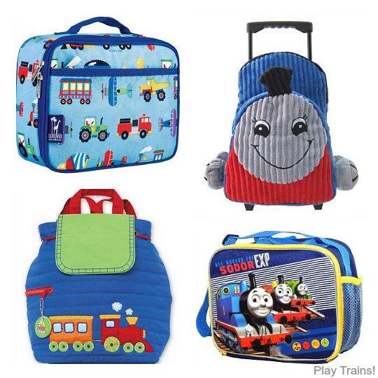 Back to School: Train Backpacks and Lunch Boxes - Play Trains!