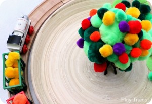 Apple Harvest Pom Pom Tree Fine Motor Activity